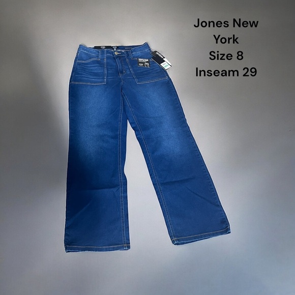 Jones New York | Jeans | Jones New York Size 8 Wide Leg High Rise Jeans ...